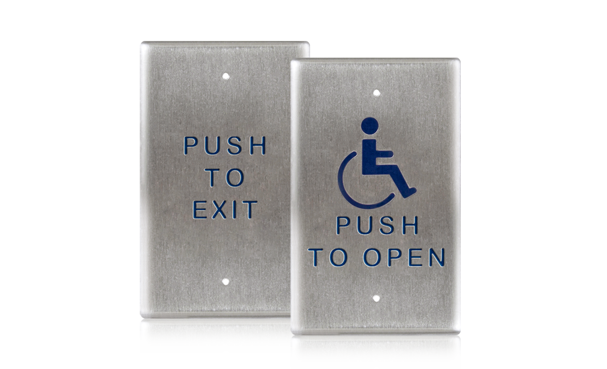 SINGLE GANG PUSH PLATES | BEA Sensors